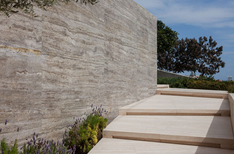 Tranquil Travertine — Majestic Entrance