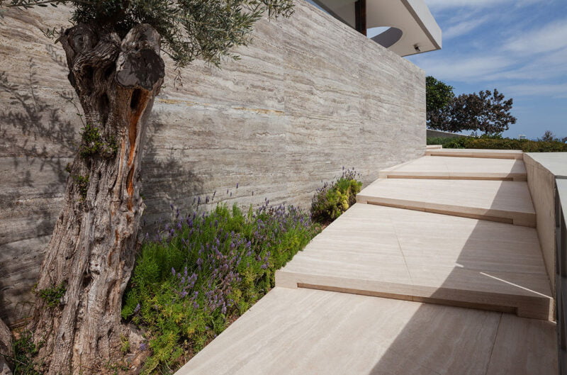 Tranquil Travertine — Majestic Entrance